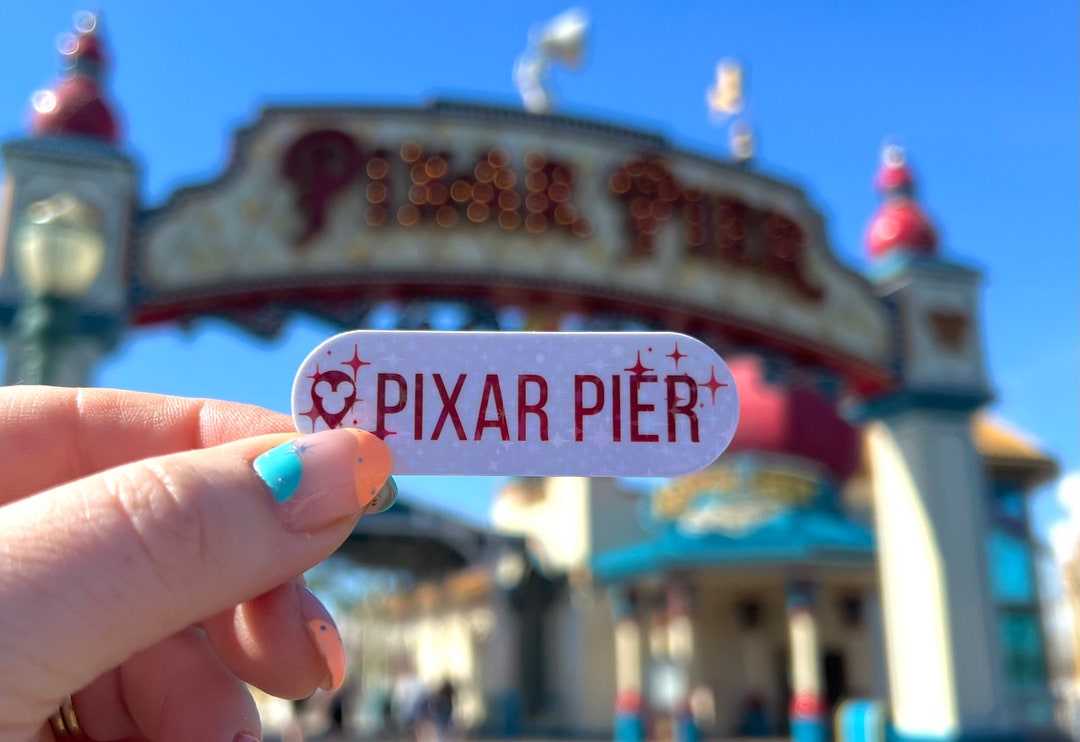 Pixar Pier Location Tag Sticker, Disneyland Stickers, California ...