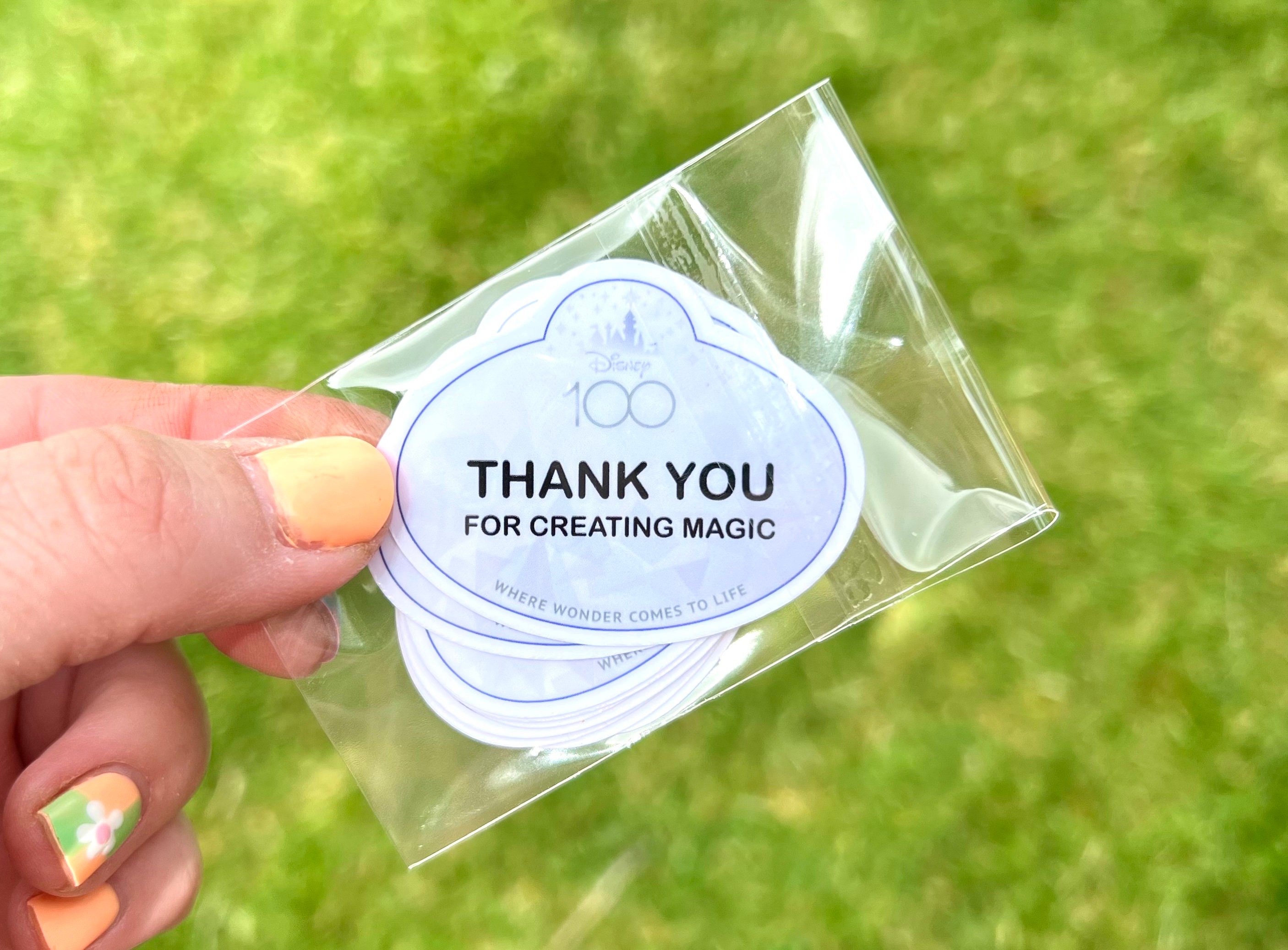 Disneyland 100 Years Cast Member Thank You Gift Sticker Pack, Cast ...
