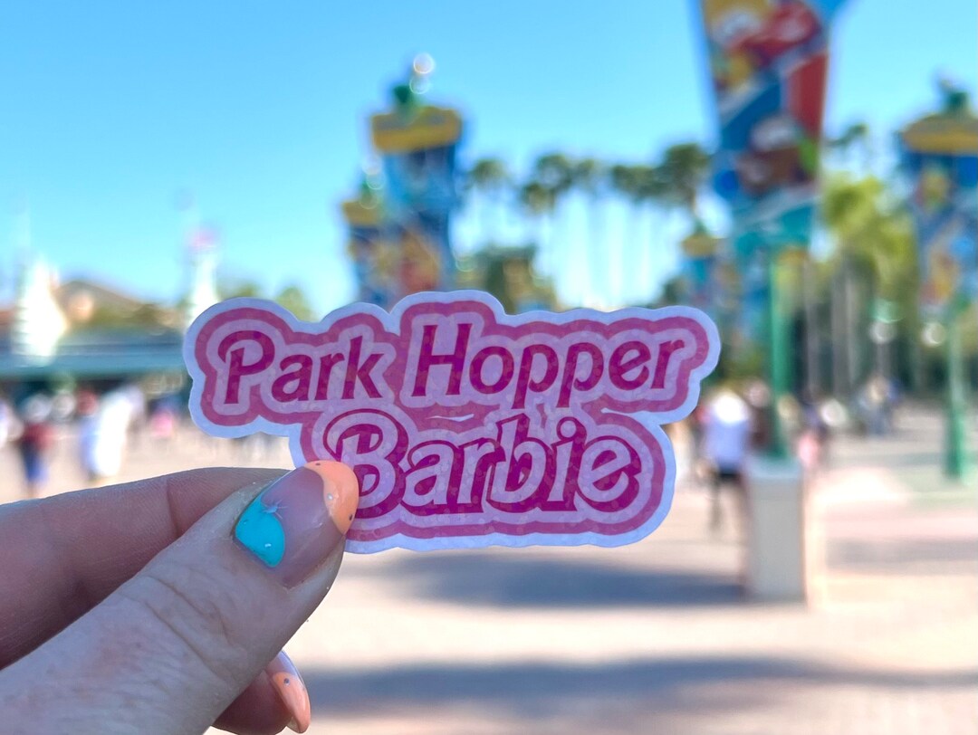 Retro Fashion Doll Holographic Sticker, Park Hopper Decals, Disneyland ...