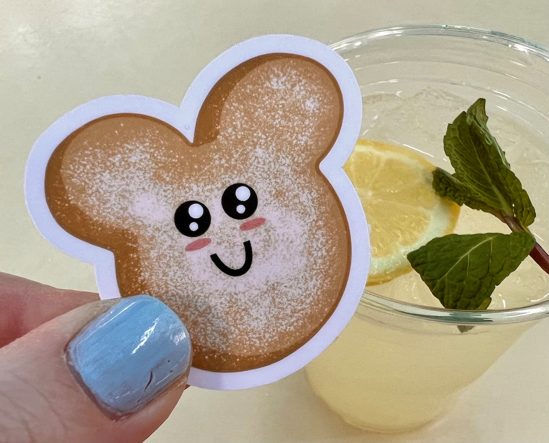 Mickey Beignet Sticker, Disneyland Snacks, Kawaii Food Stickers, Hidden ...