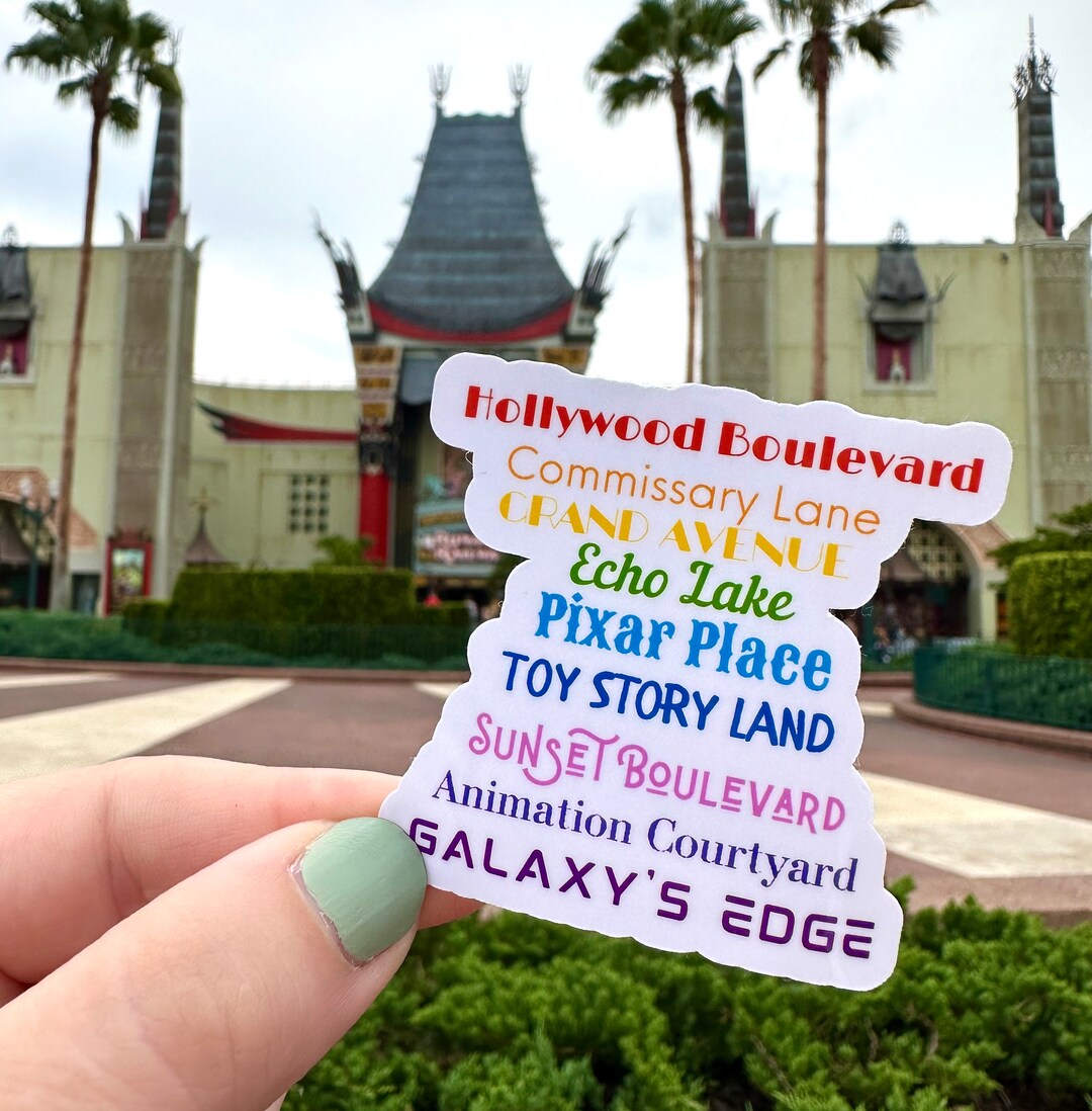 Hollywood Studios Lands Sticker, Disneyworld Stickers, Toy Story Land ...
