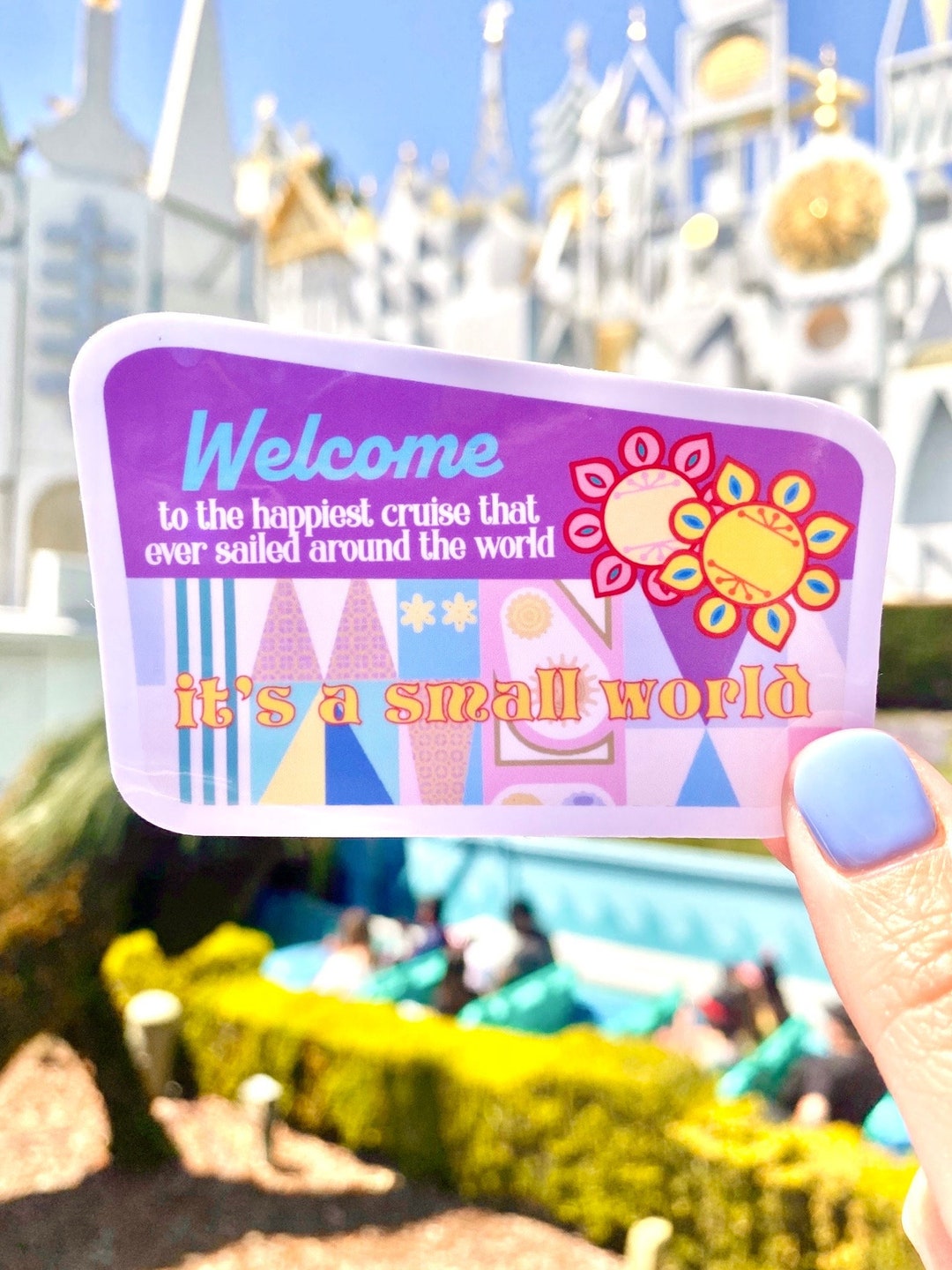 It's a Small World Sign Sticker, It's a Small World Clock Face ...