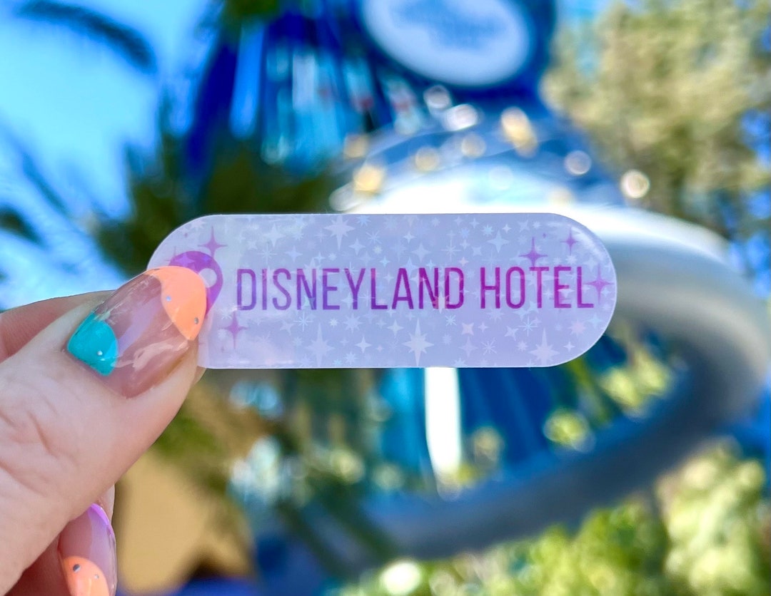 Disneyland Hotel Holographic Destination Drop Pin Sticker, Disneyland ...