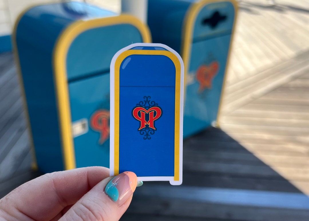 Pixar Pier Trash Can Disneyland Sticker, Disneyland Trash Can Stickers ...