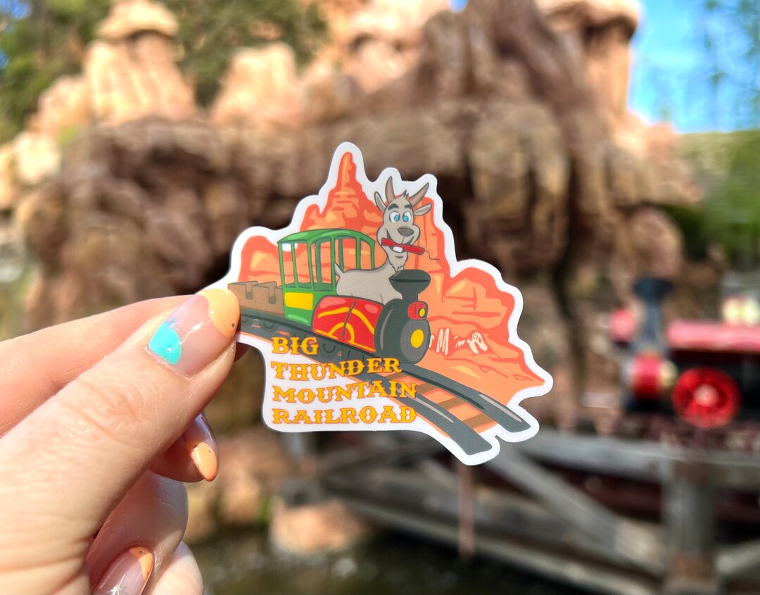 Big Thunder Mountain Railroad Ride Sticker, Ride Sign Stickers ...