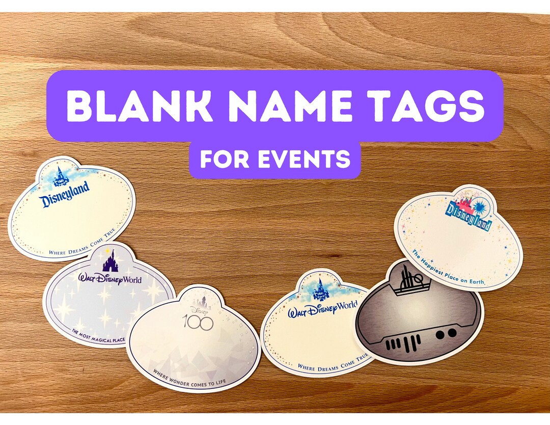 Disneyland Cast Member Name Tag Stickers, Disneyworld Cast Member Name ...