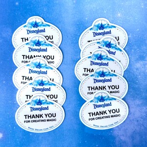 Disneyland Cast Member Thank You Gift Sticker Pack, Cast Member ...