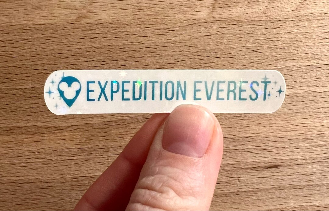 Expedition Everest Ride Destination Drop Pin Sticker, Holographic ...