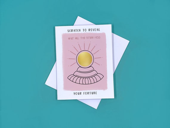 Scratch off Fortune Teller Card Funny Birthday Card for | Etsy