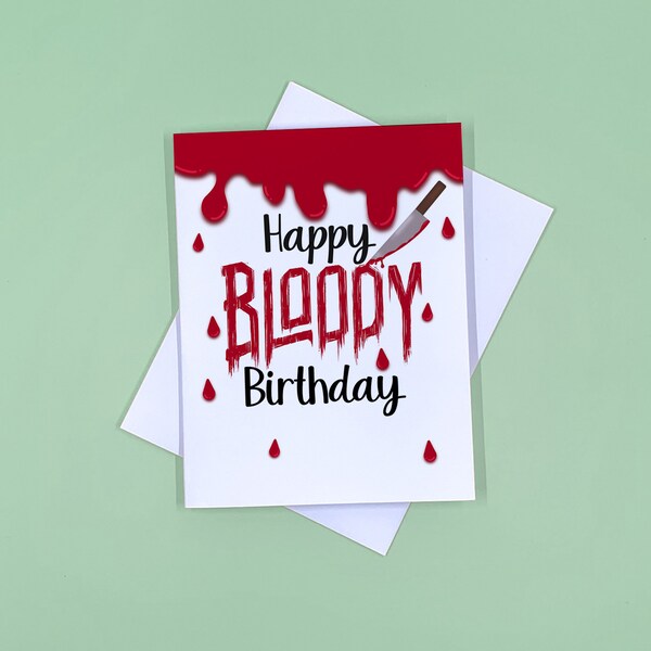 Horror Themed Birthday Cards - Etsy