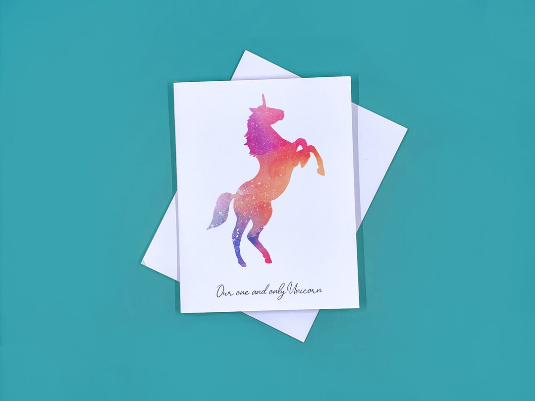 Our One and Only Unicorn Card, Polyamory Card, Polyamory Valentine Card ...