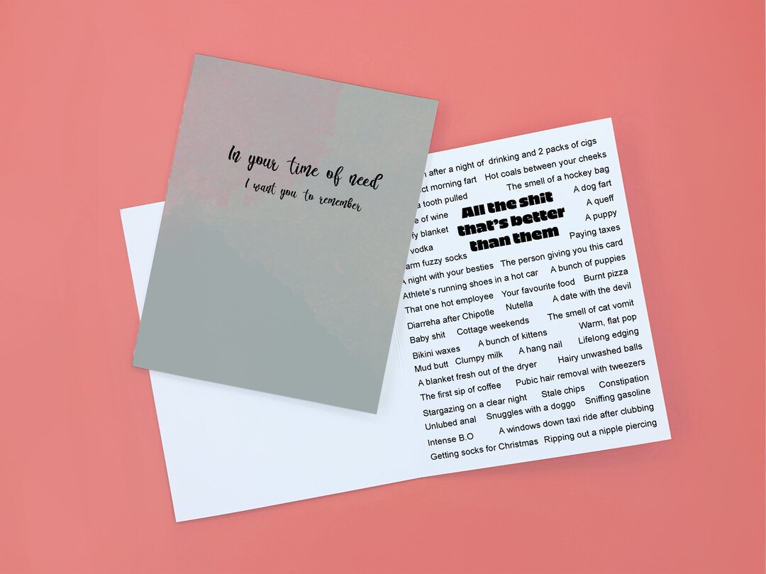 Break up Card, Funny Card, Joke Card - Etsy