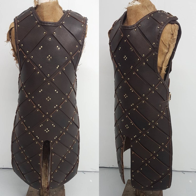 Diagonal Leather Plated Armour Size Large - Etsy