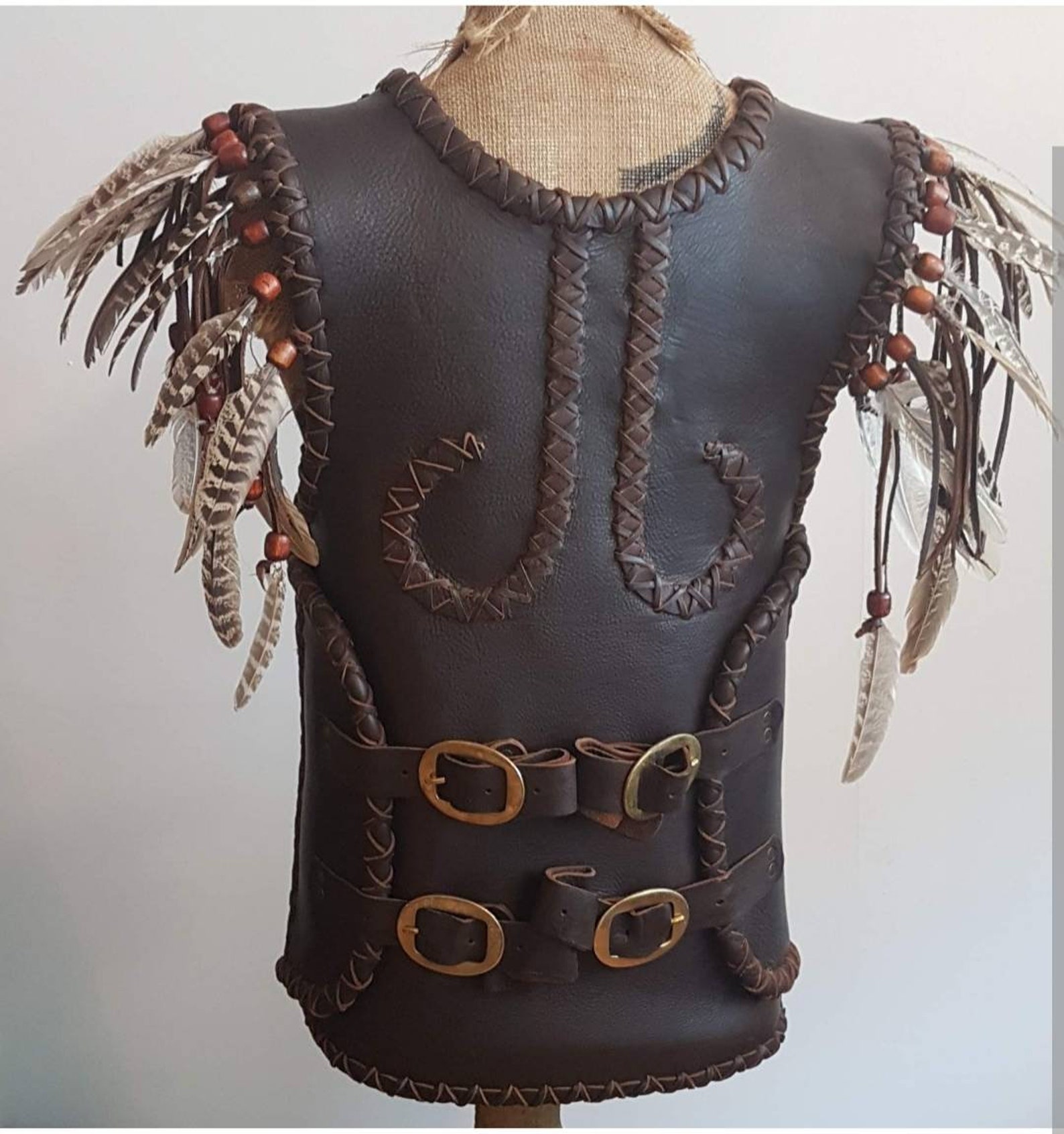 Leather Feathered Armour - Etsy