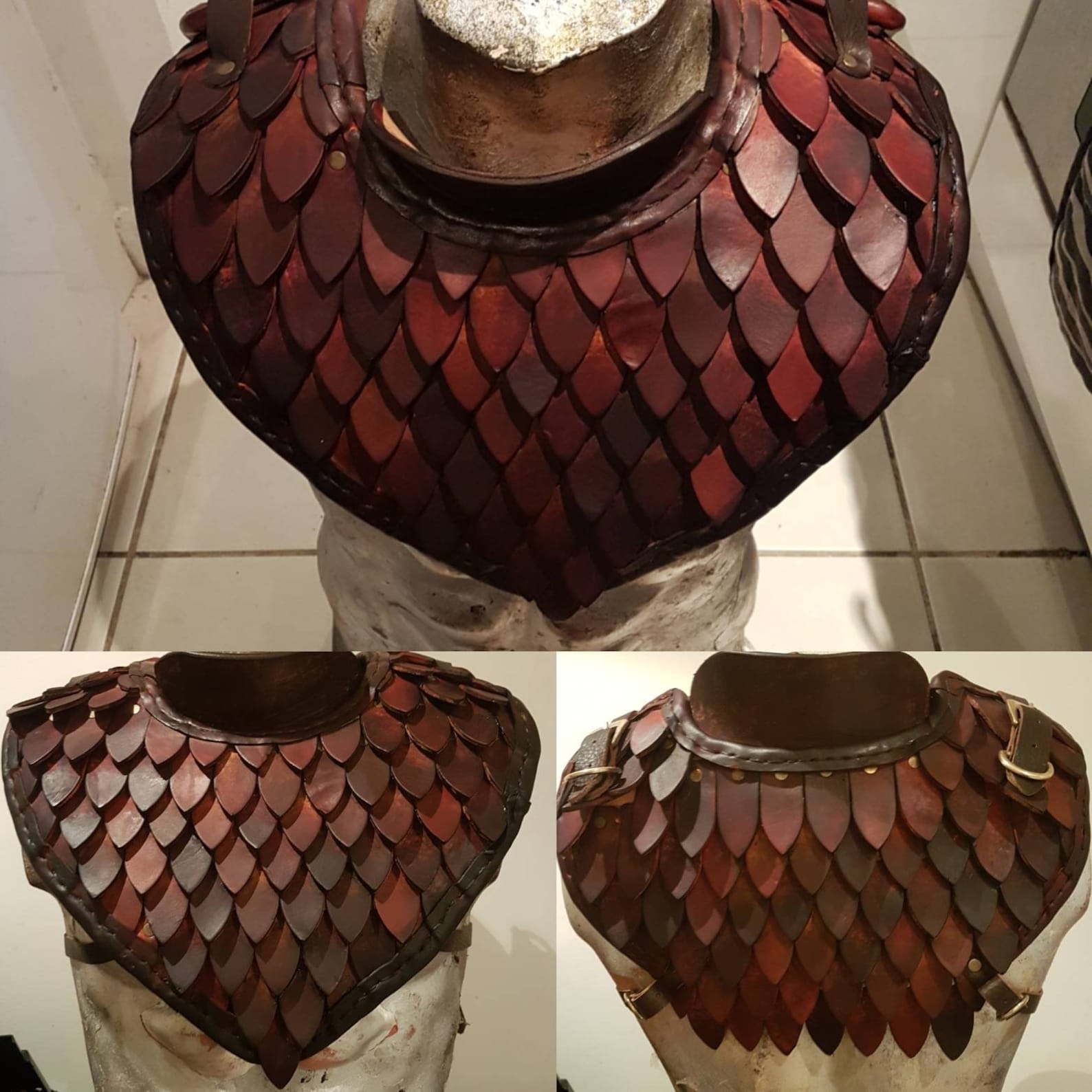 Scale Leather Gorget - Etsy