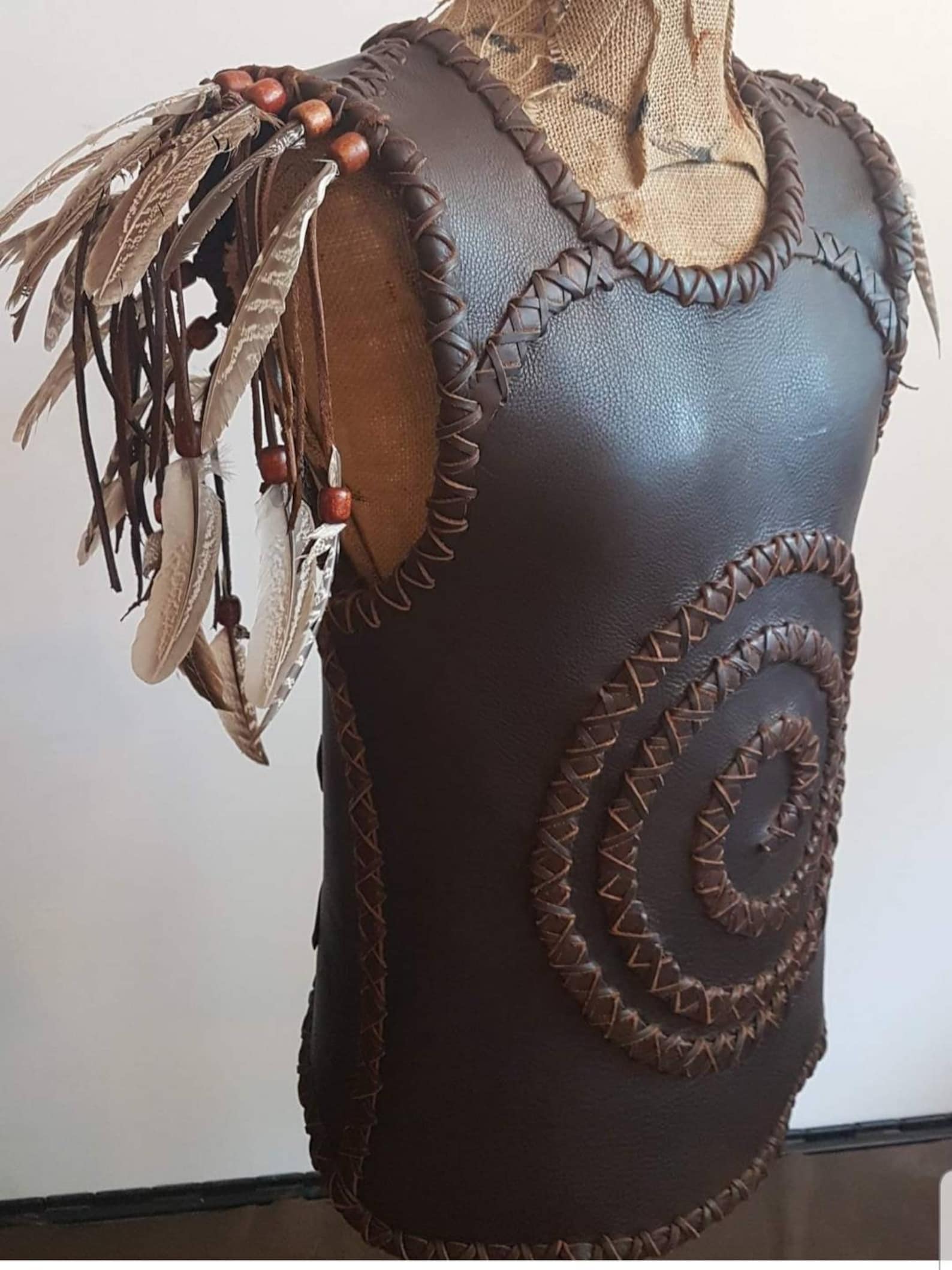 Leather Feathered Armour - Etsy