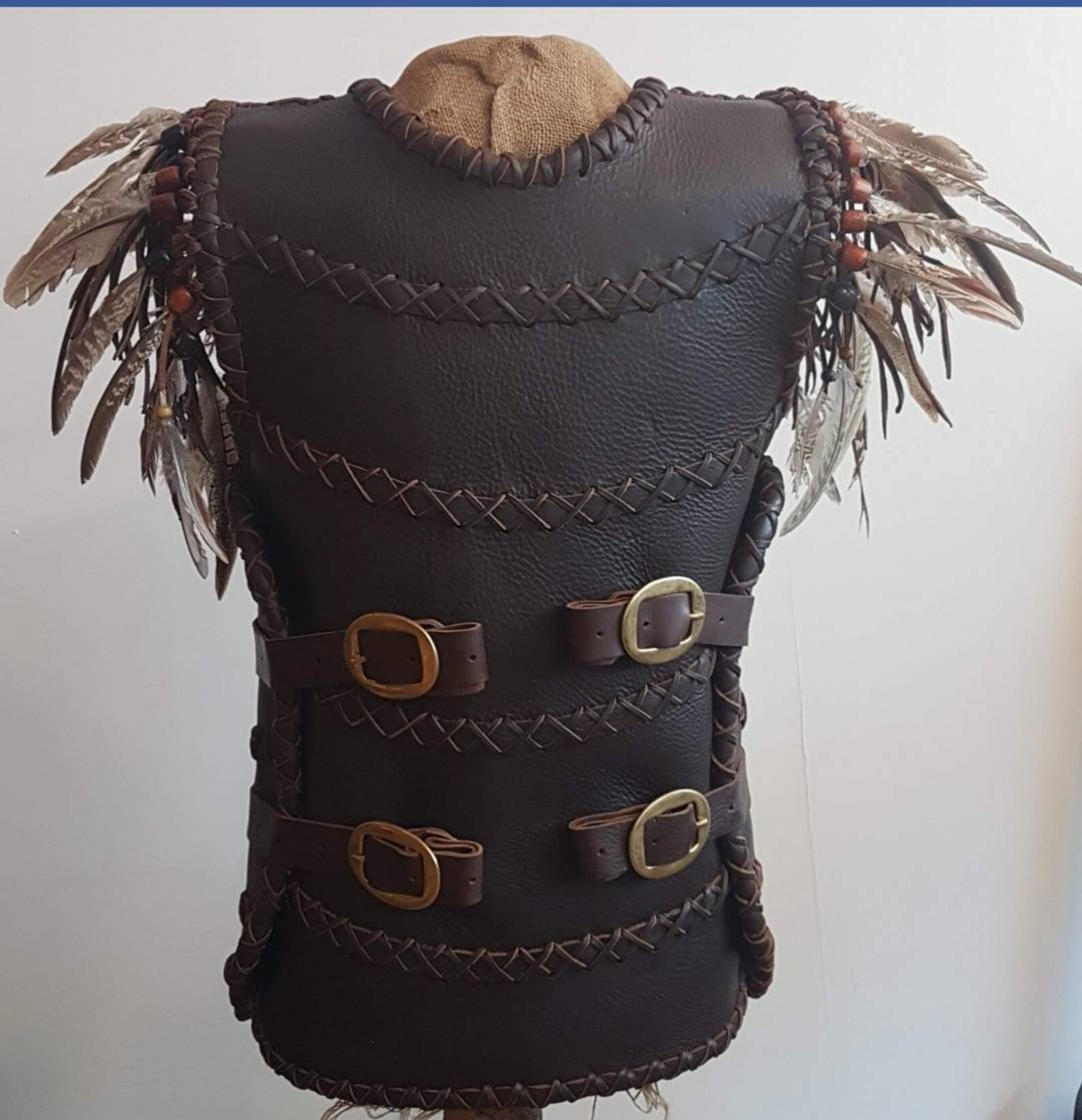 Leather Feathered Armour 2 - Etsy