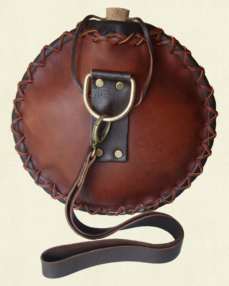 Wine Bladder/water Skin - Large Round in Brown 4 Litters - Etsy