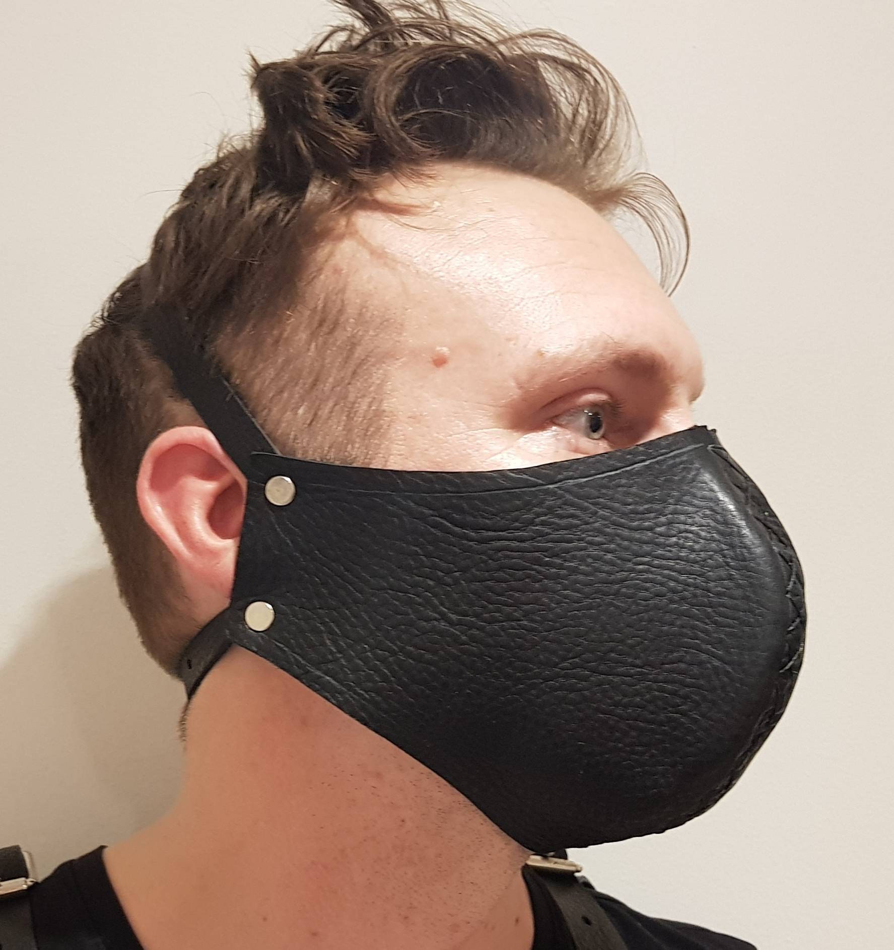 Leather mask | Etsy