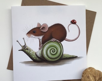 Mouse, Mice, Blank Greeting Card, Birthday Card, for Any Occasion - Etsy