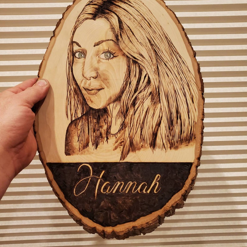 Custom, Hand Made, Wood Burned Pyrography Portraits. - Etsy