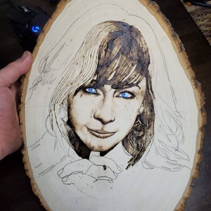 Custom, Hand Made, Wood Burned Pyrography Portraits. - Etsy