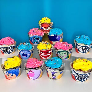 Inside Out 2 Cake Topper, Inside Out Cake Topper, Inside Out Party ...