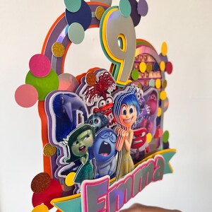 Inside Out 2 Cake Topper, Inside Out Cake Topper, Inside Out Party ...