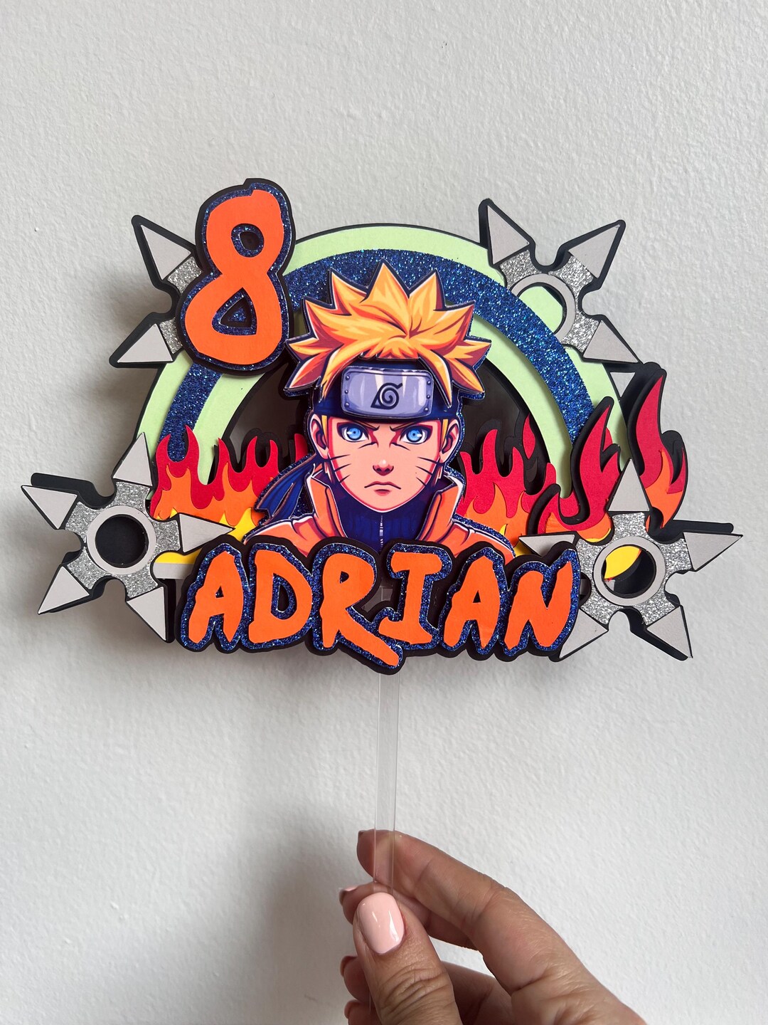 Ninja Cake Topper, Anime Cake Topper, Boy Cake Topper, Ninja Cake ...