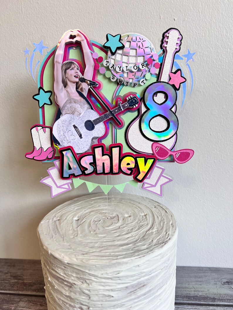 Taylor Swift Cake Topper, Taylor Swift Party, Taylor Swift Party Decor ...