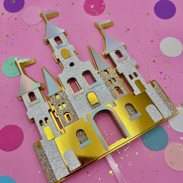 Castle Cake Topper - Etsy