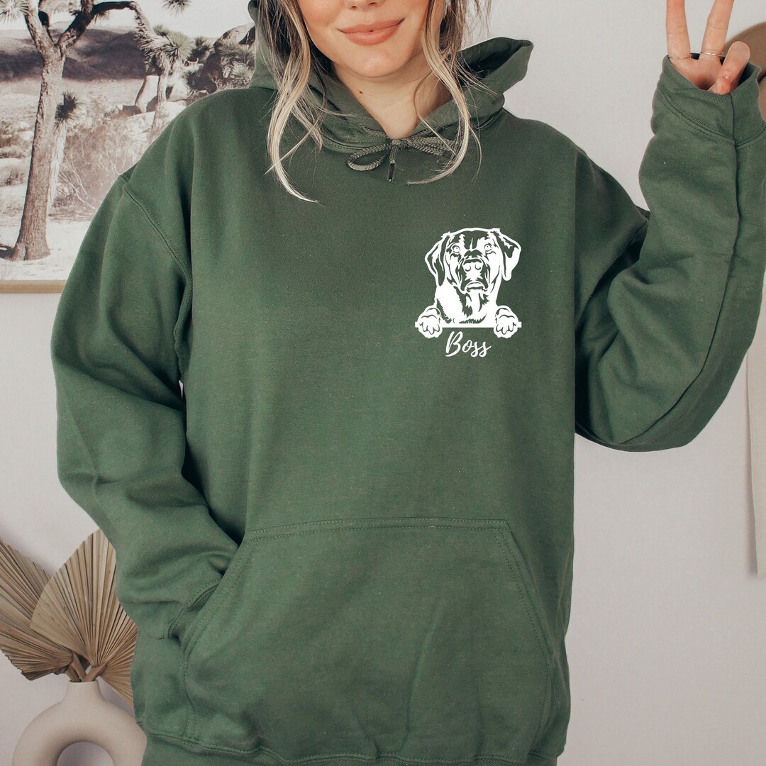 Labrador Retriever in Pocket, Custom Hoodie for Labrador Retriever Dog ...