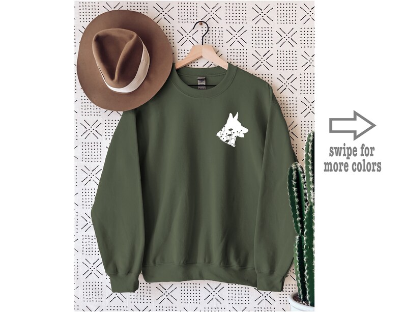 Shepherd Sweatshirt Shepherd Mandala Floral Apparel Shepherd - Etsy