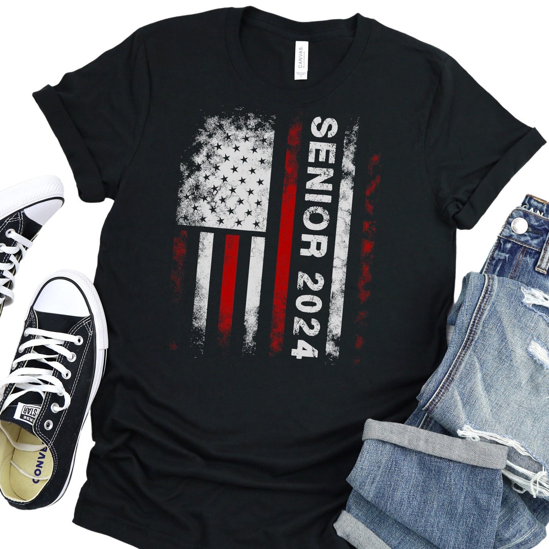 Senior 2024 American Flag Sweatshirt, Class of 2024 Hoodie, Back to ...