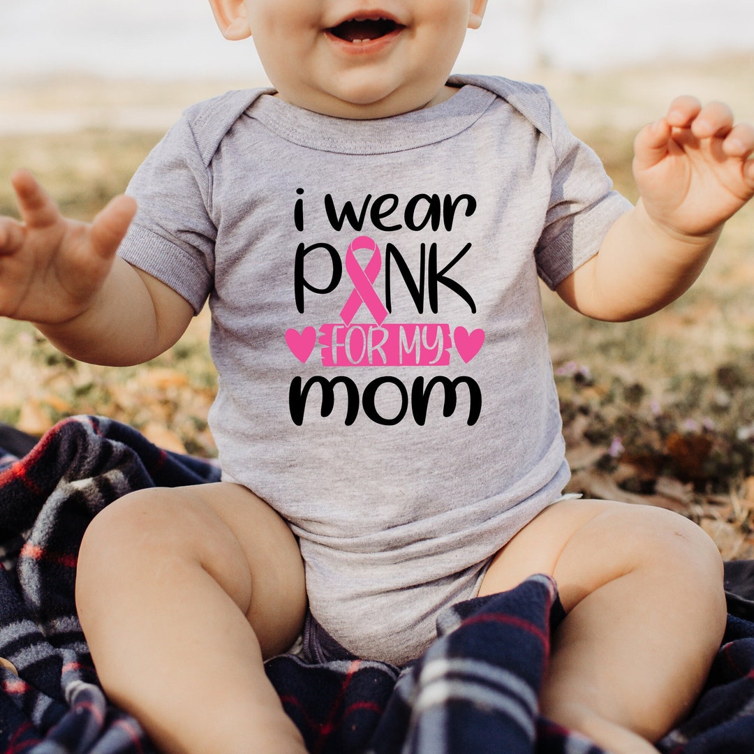 I Wear Pink for My Mom Shirt, Mothers Day Gift, Mom Birthday Gift, Mom ...