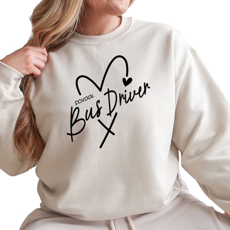 School Bus Driver Hoodie Back to School Sweatshirt Cute Bus - Etsy