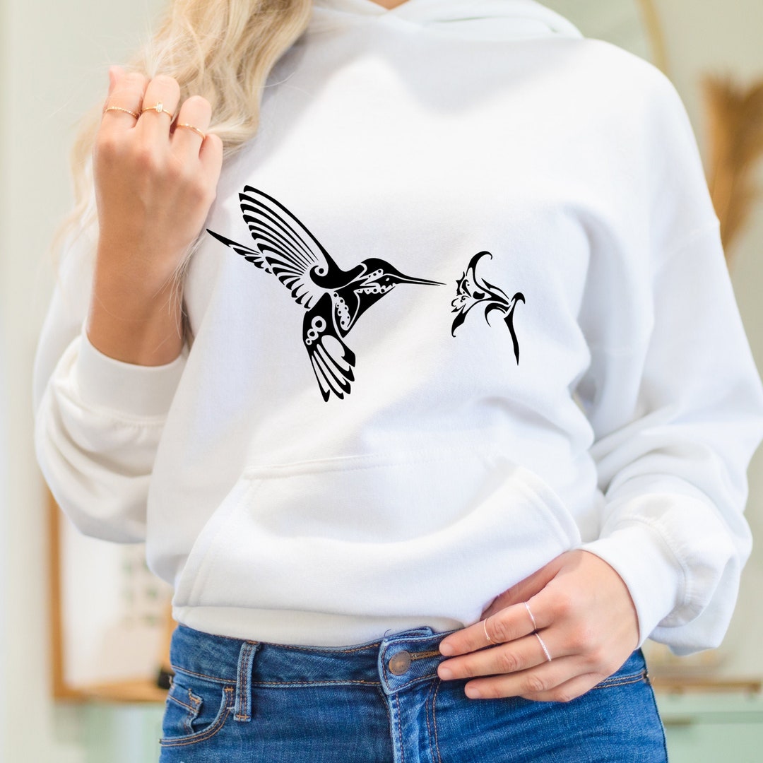Humming Bird Mandala Floral Flower Sweatshirt Hummingbird - Etsy