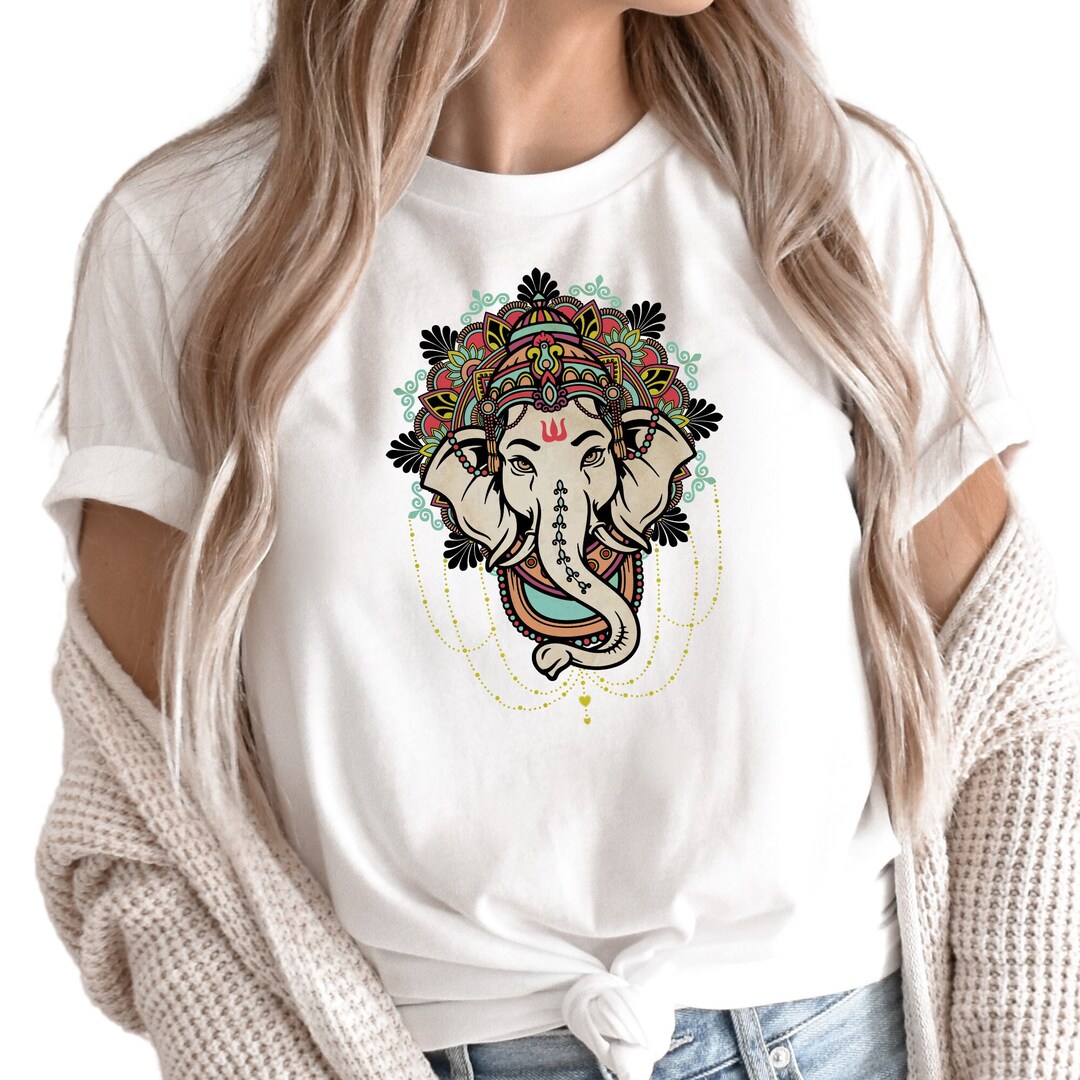 Ganesha Shirt, Ganesh Hindu Shirt, Crewneck Shirt for Elephant Lover ...
