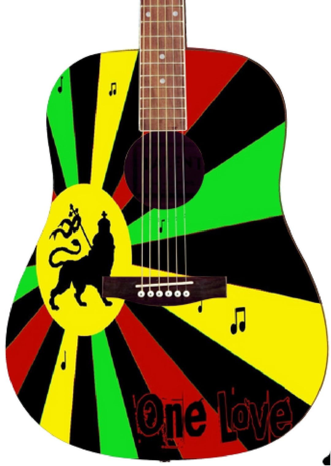 Rasta Custom Guitar - Etsy
