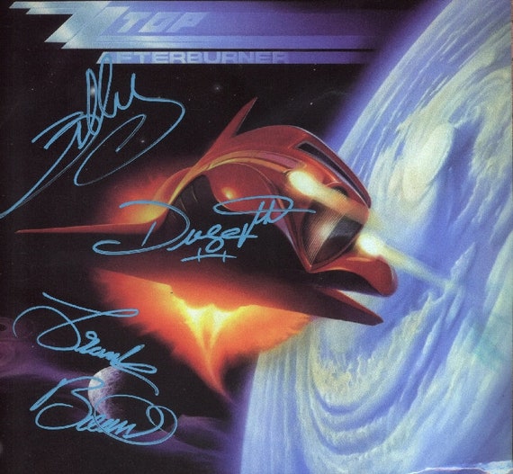 Zz Top Afterburner Album Cover ZZ TOP: Afterburner LP 1985. Check The