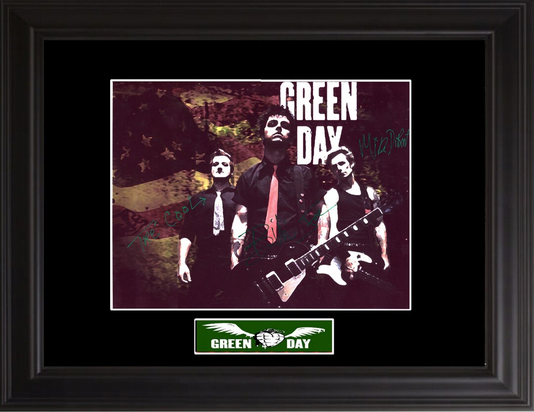 Green Day Autographed Photo - Etsy