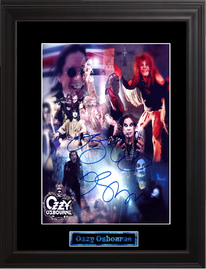 Ozzy Osbourne Autographed Photo | Etsy
