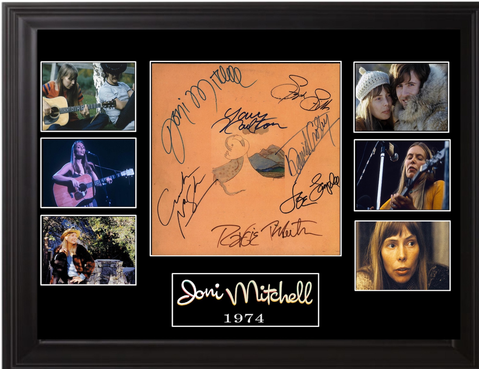 Joni Mitchell Autographed LP Court and Spark - Etsy