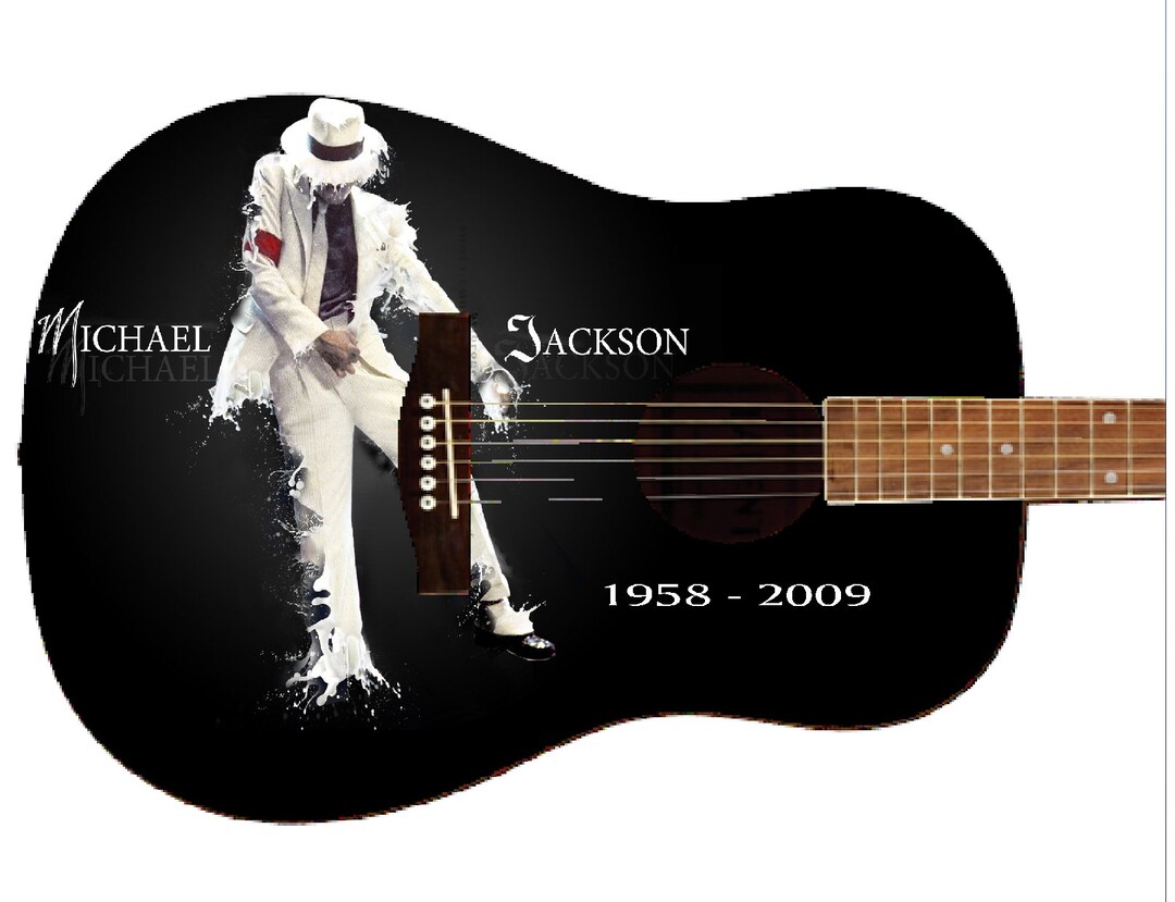 Michael Jackson Custom Guitar - Etsy