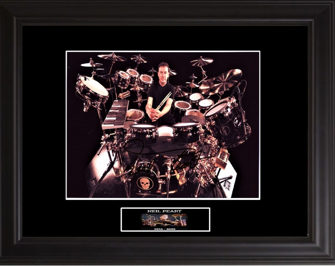 Neil Peart Autographed Photo - Etsy