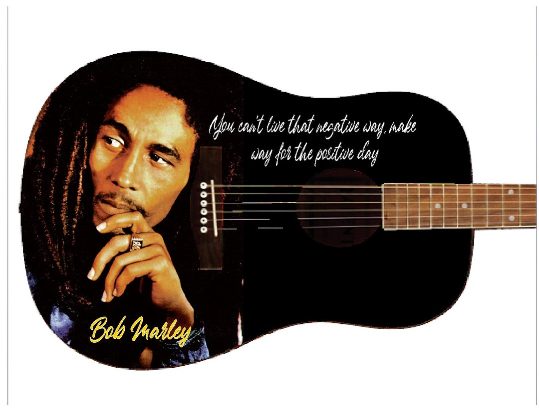 Bob Marley Custom Guitar - Etsy