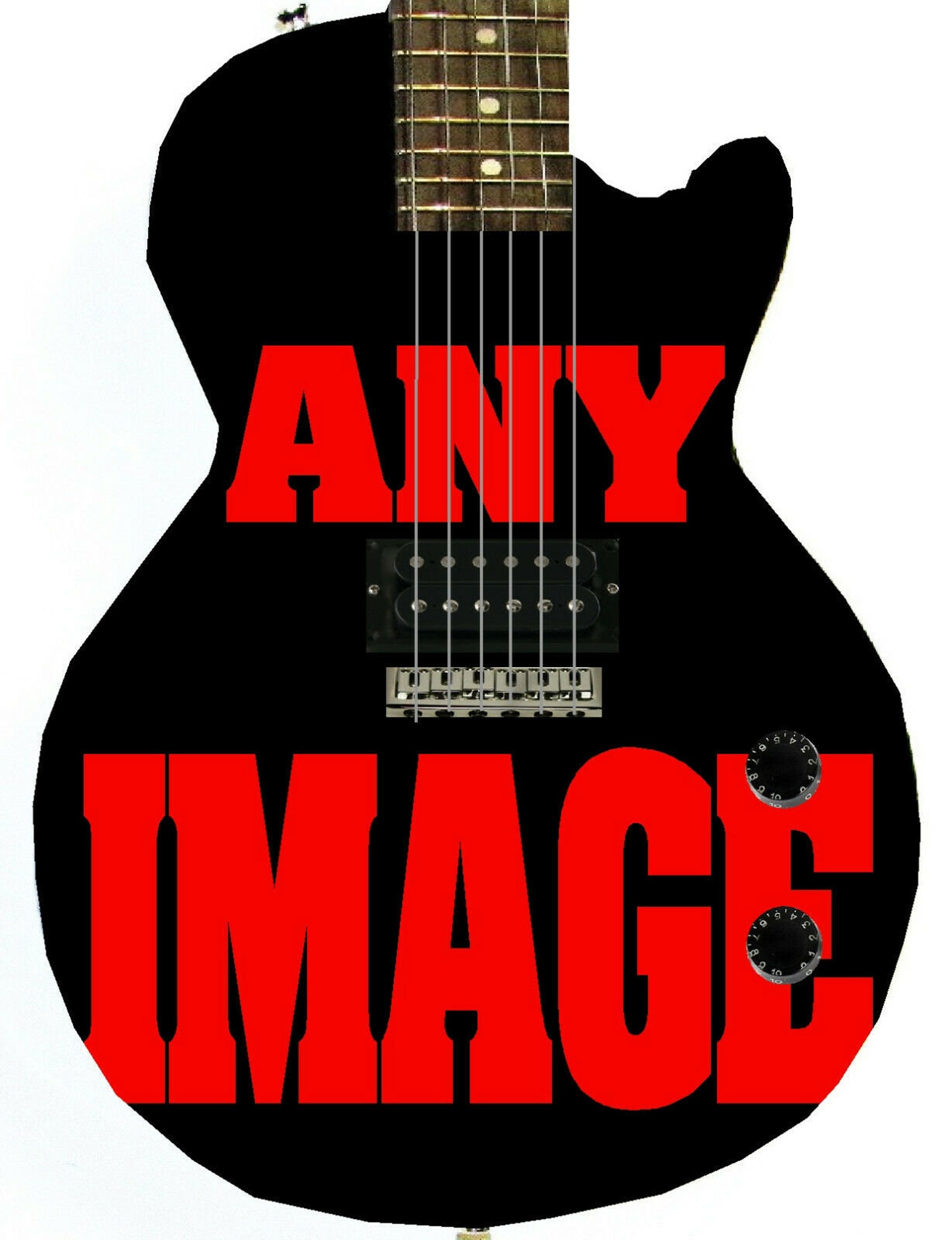 Custom Les Paul With Your Image - Etsy