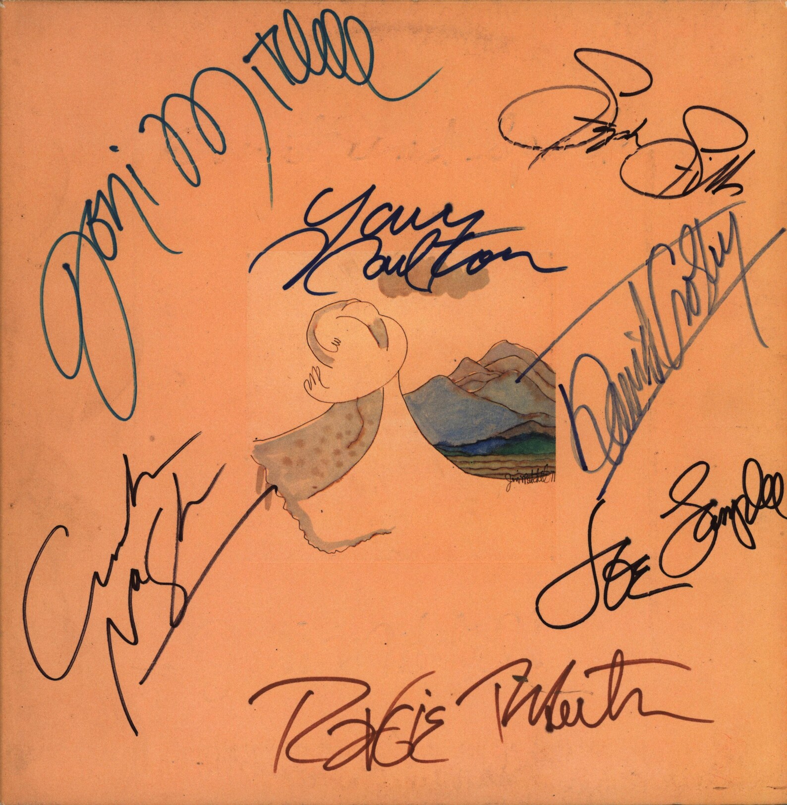 Joni Mitchell Autographed LP Court and Spark - Etsy