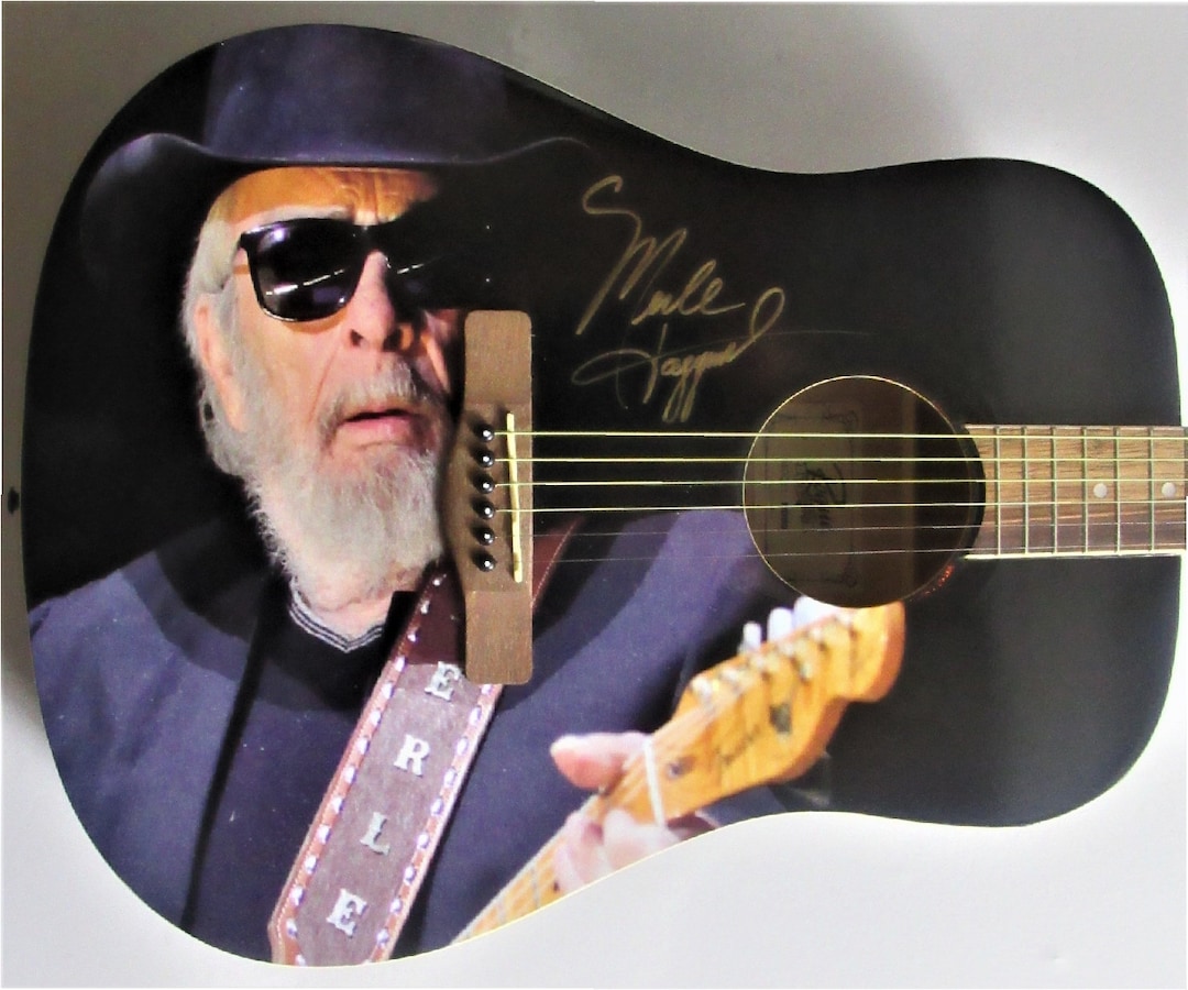 Merle Haggard Autographed Guitar - Etsy