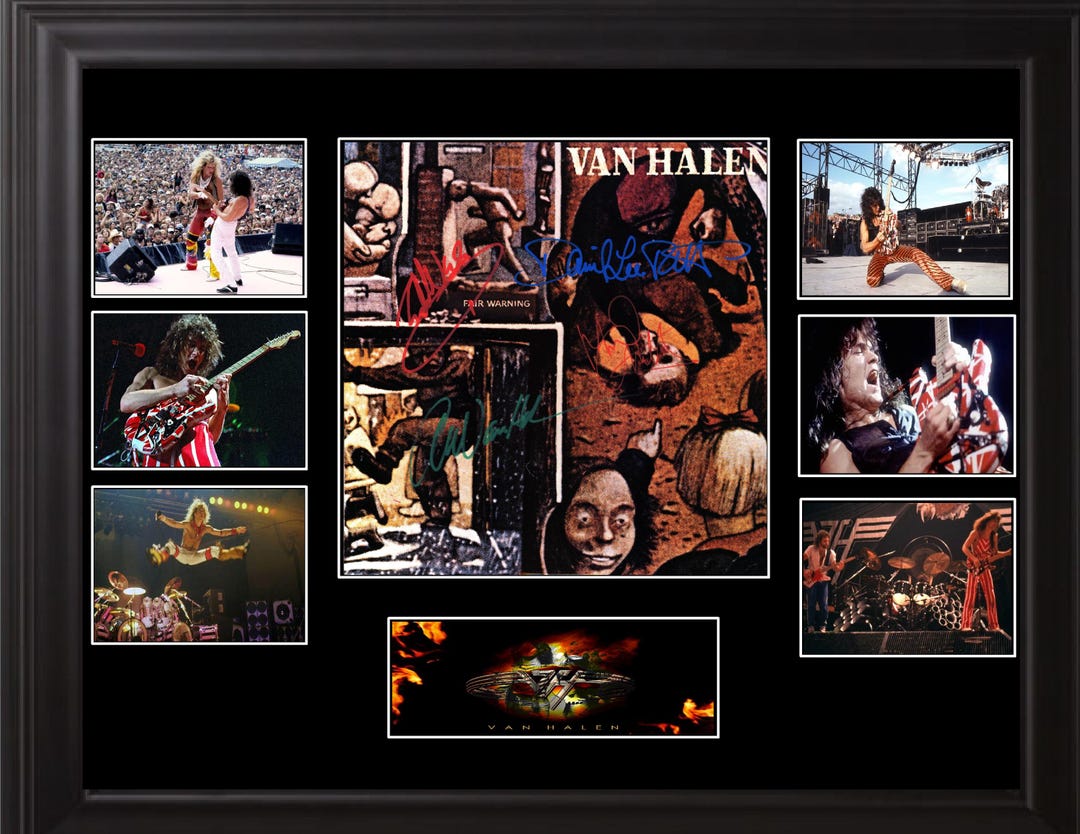 Van Halen Autographed Lp "fair Warning" - Etsy